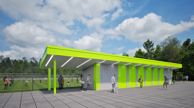 Inter River Park turf field and washrooms