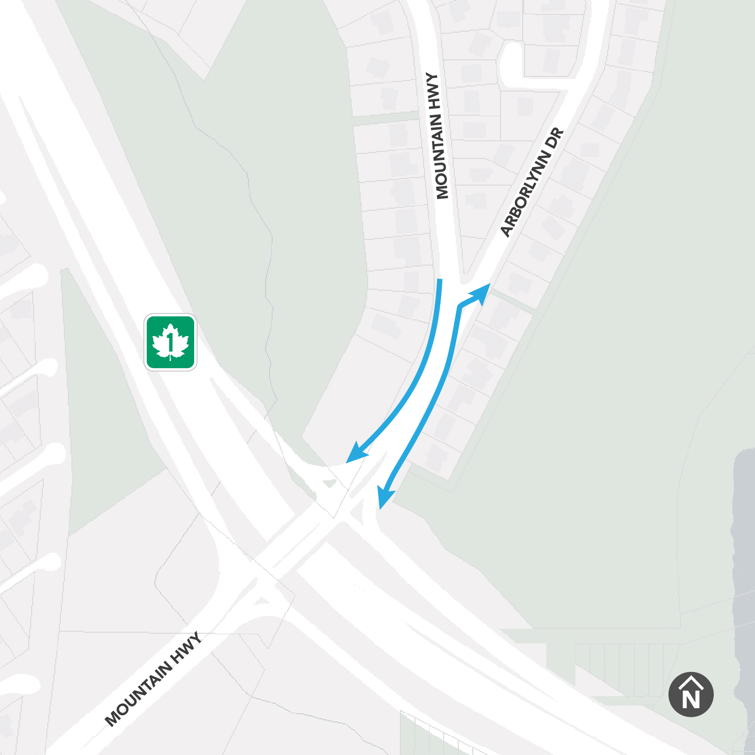 Mountain Highway cycling link