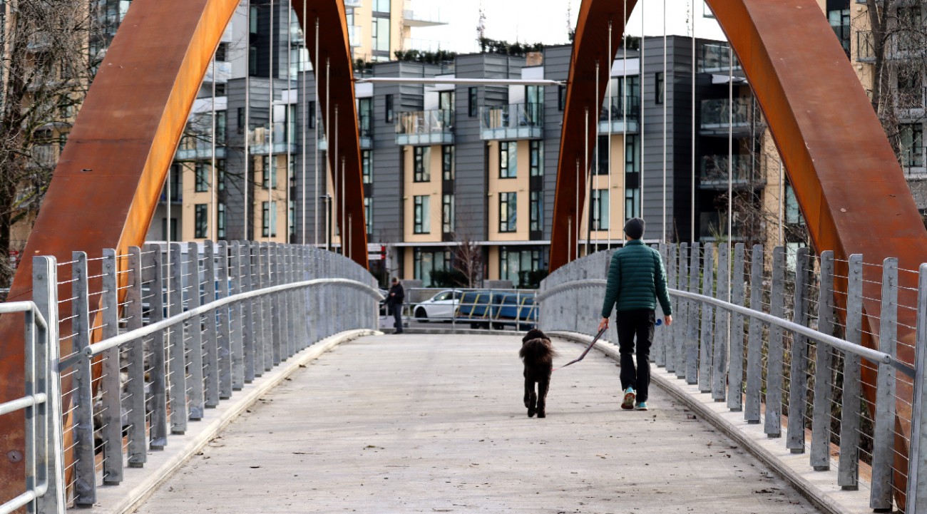 Spirit Trail bridge over Lynn Creek opens